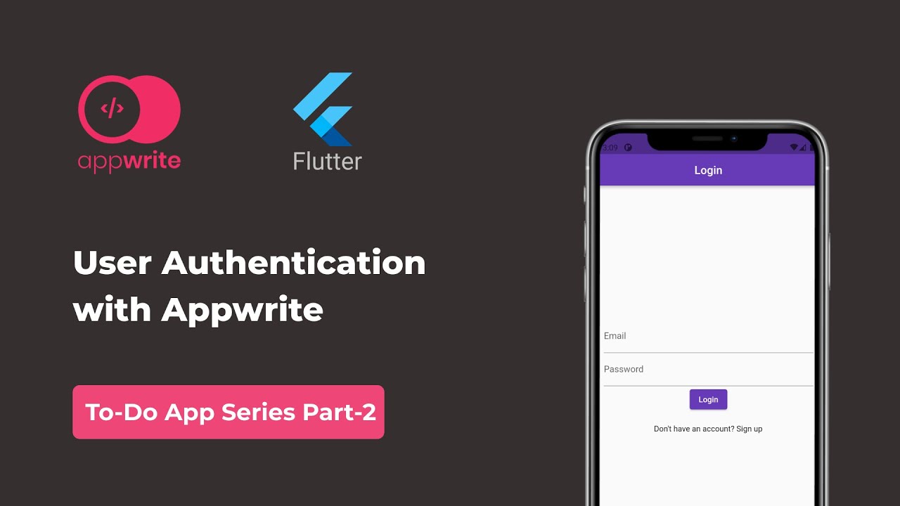 User authentication with Appwrite in Flutter App | To-Do App Series