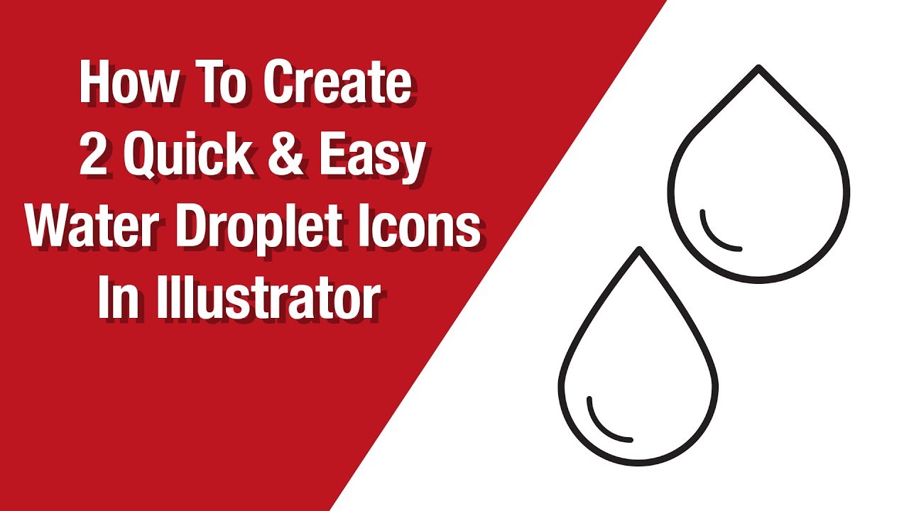 Create Two Quick and Easy Water Drop Icons in Adobe Illustrator