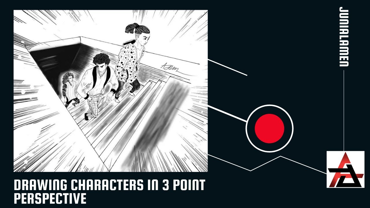 Drawing Characters in 3 point perspective : A Guide
