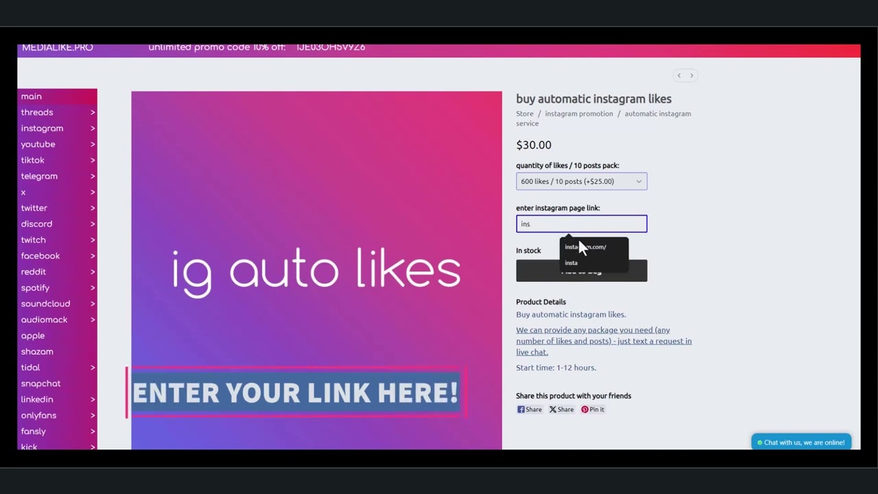 How to buy automatic instagram likes cheap