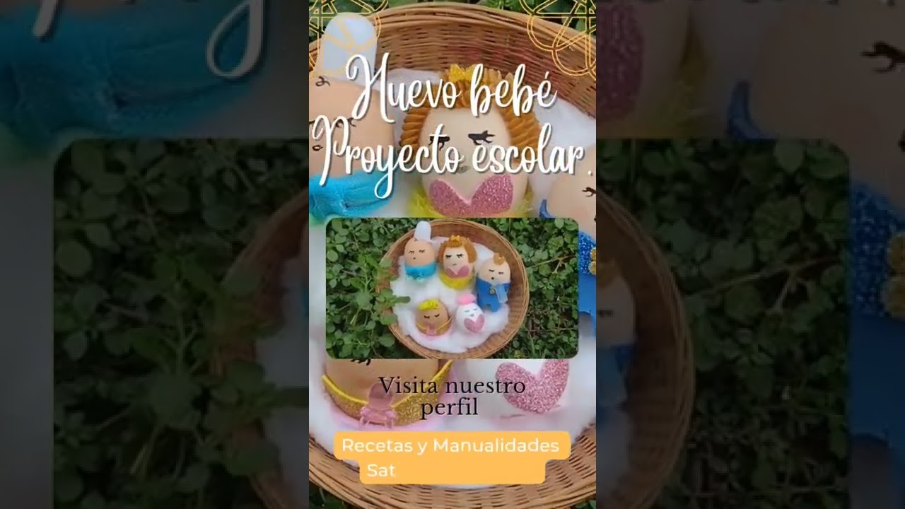 Huevo Bebé, proyecto escolar 🥚✨😍 #diy #huevos #decorating #decorados #huevosdepascua #ideas #bebe