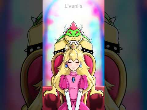 Left or Right? Peach x Bowser (Mario Movie) #shorts #mario
