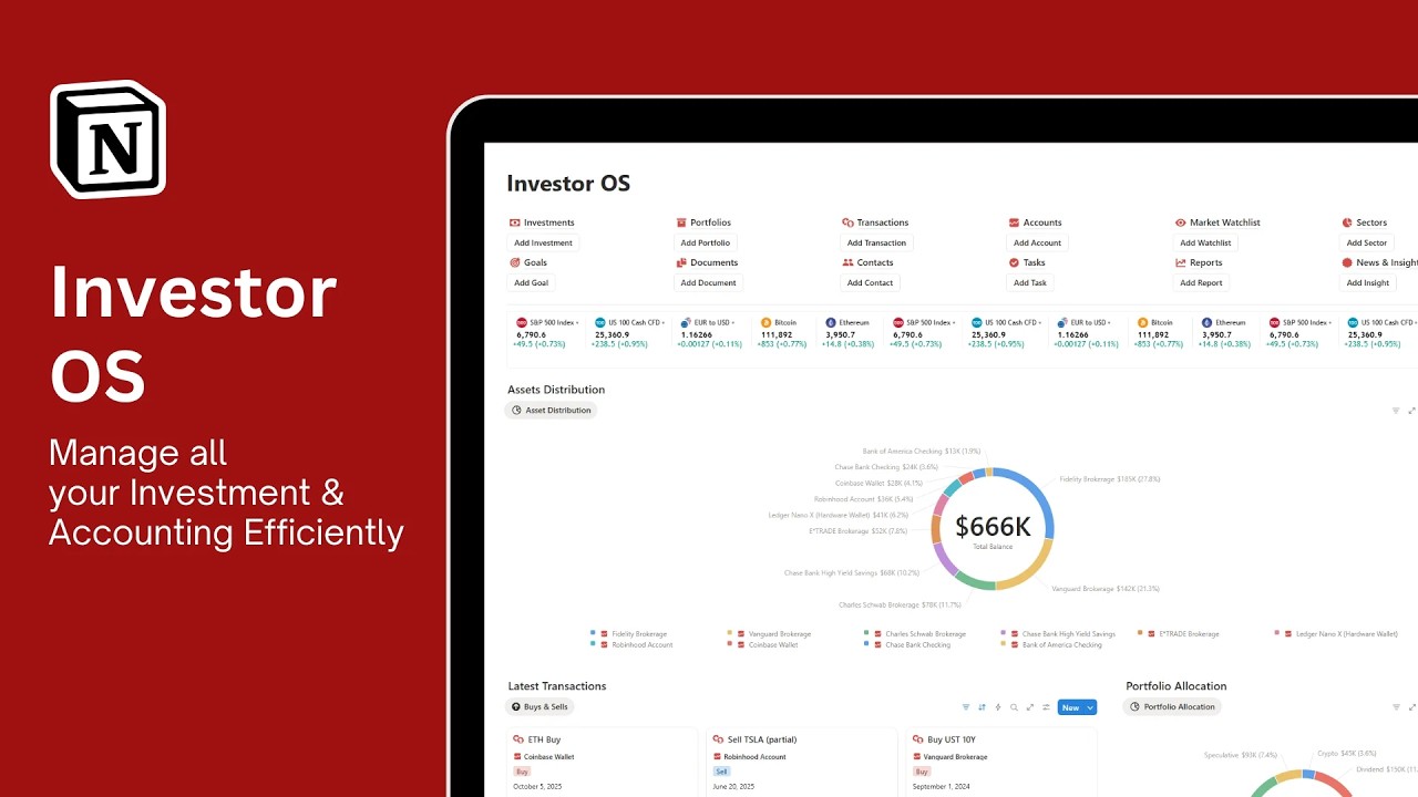 Investor OS (Notion) – The Ultimate Investment Portfolio Management System