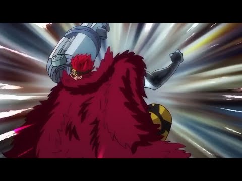 Eustass Kidd uses Armament Haki in Anime