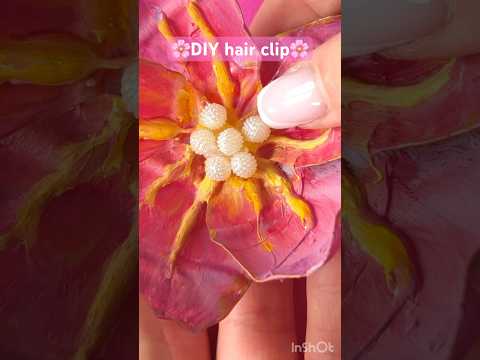 DIY hair clip🌸
