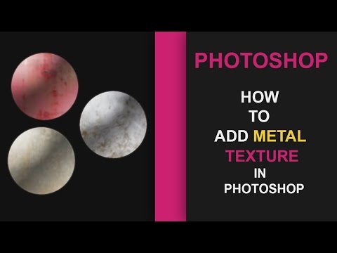 How to add metal texture in Photoshop