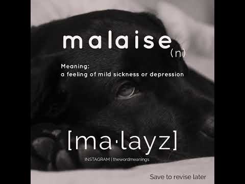 word of the day: malaise #english #inglis #britishenglish