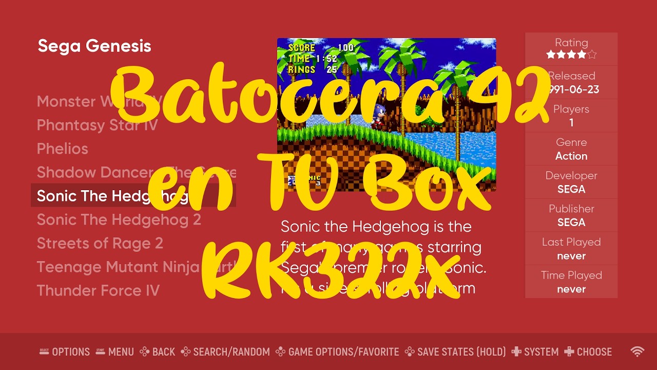 Batocera 42 para rockchip 322x