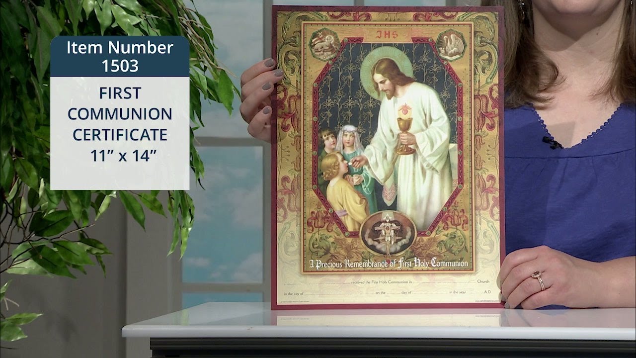 1503_FIRST COMMUNION CERTIFICATE