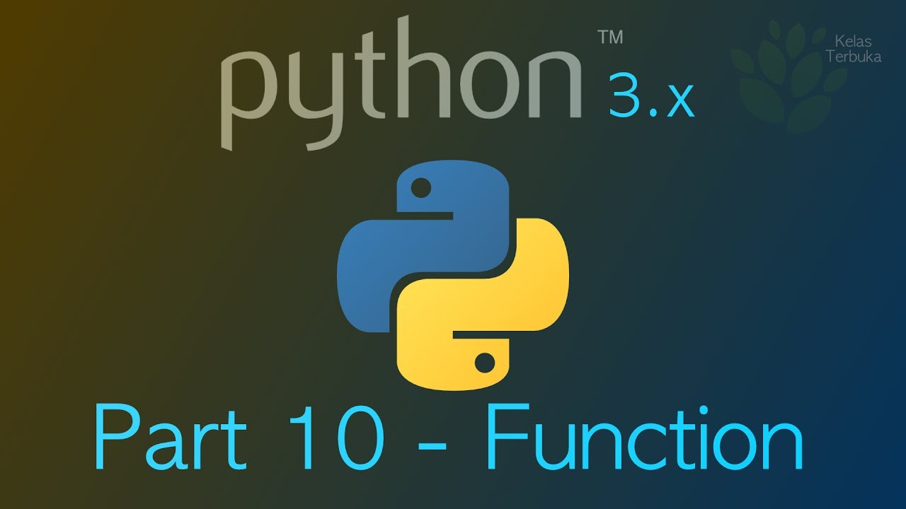 Learn Python #10 - Function