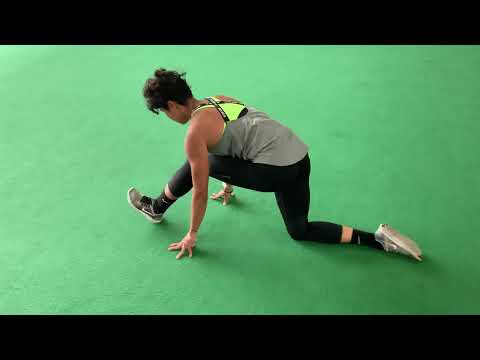 Standing Split Stance Hamstring Stretch | myworkouts.io