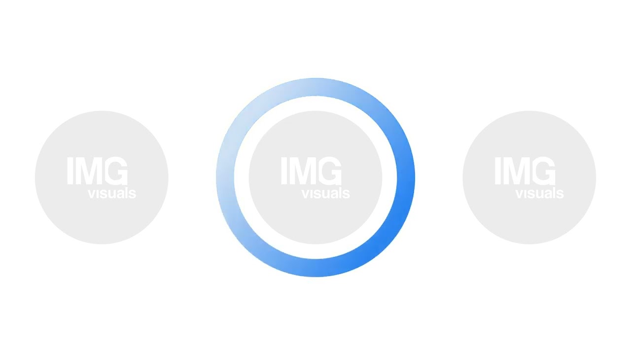 Spinning blue gradient ring loading animation
