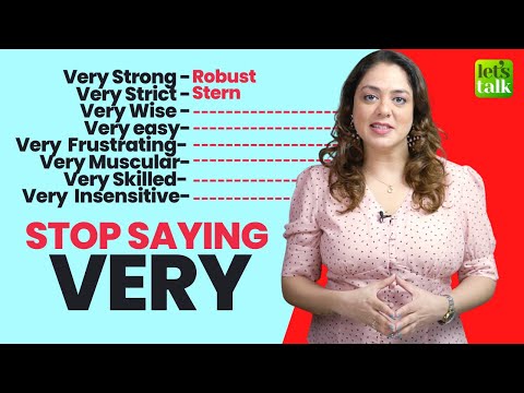 Stop Saying VERY - Learn Better Alternative English Phrases #shorts Don’t Be A Word Bore!