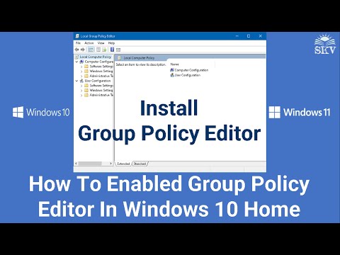 How To Install Group Policy Editor In Windows 10 Home | Enable Group Policy Editor on Windows Home