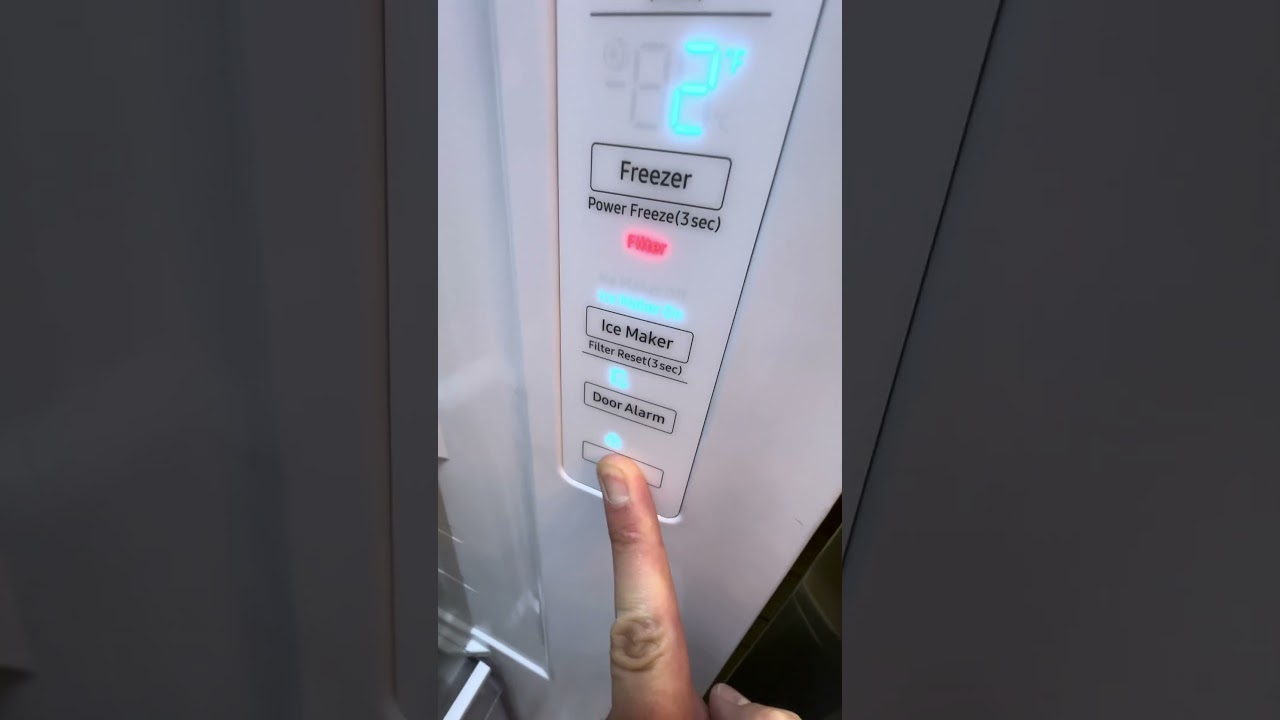 How to Reset Red Filter Light On Samsung Refrigerator #Samsung #SmartFridges #Freezers #SamsungUs