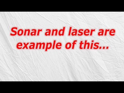 Sonar and laser are example of this (CodyCross Crossword Answer)