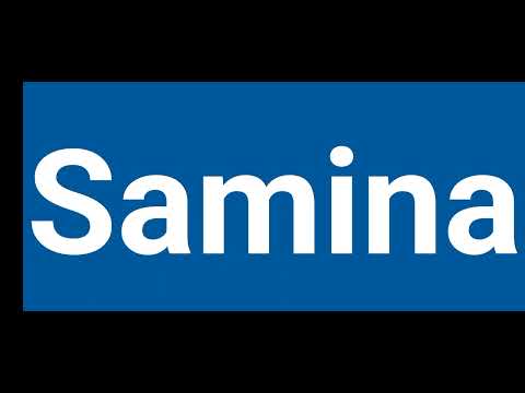 How To Pronounce samina | Pronounce samina | Pronunciation Of samina