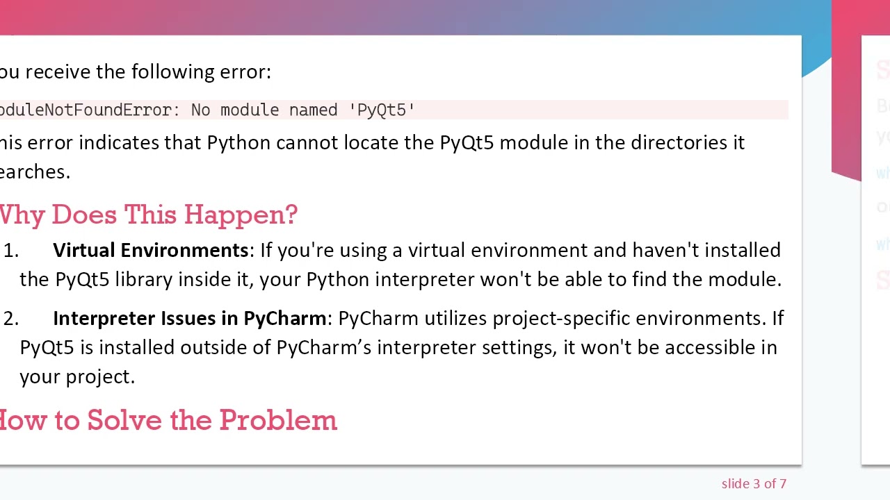 Resolving No module named 'PyQt5' Import Errors in Python