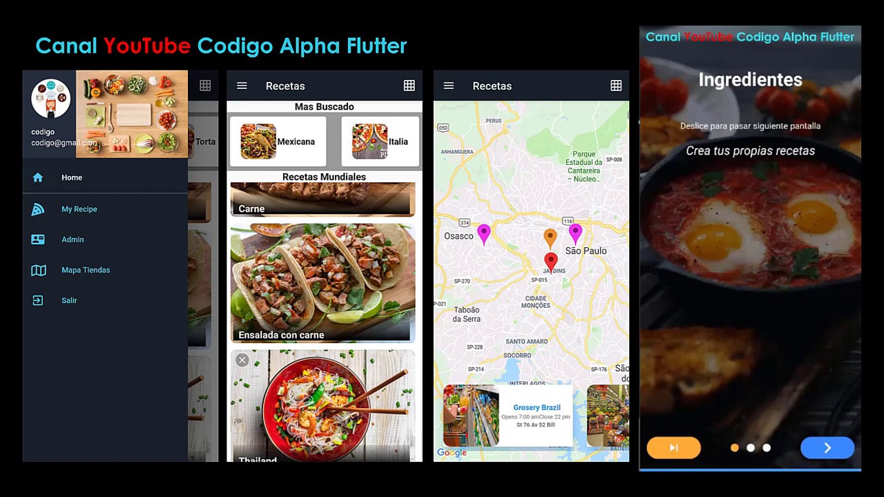 Flutter app recipes - code  #3
