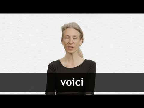 English Translation of “VOICI” | Collins French-English Dictionary