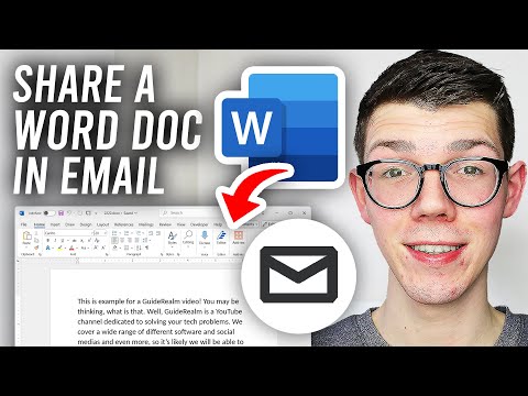How To Share Word Document In An Email - Full Guide