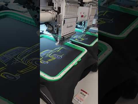 The Perfect Combo: MaggieFrame and HoopTalent for black hoodies on Barudan 2 heads emboidery machine