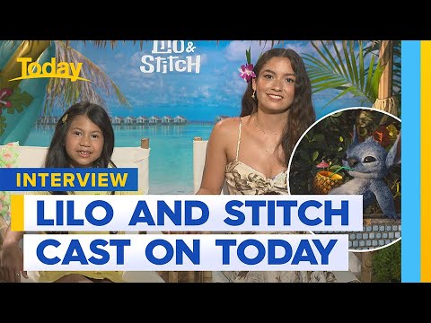 David sits down with the cast of Disney's live action 'Lilo and Stitch' movie | Today Show Australia