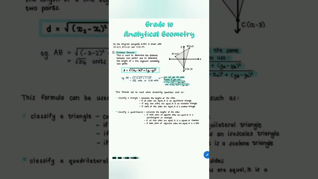 Analytical geometry