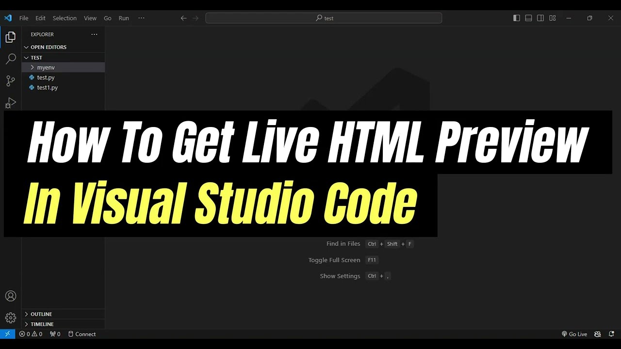 How To Get Live HTML Preview In Visual Studio Code | Live HTML Preview in VSCode | Easy Guide