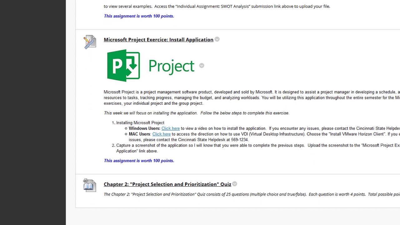 MGT-130: Project Management (Week 2)