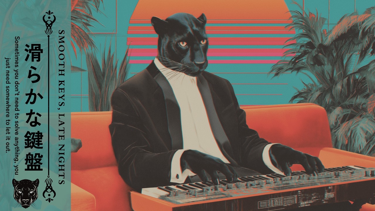 𝗦𝗺𝗼𝗼𝘁𝗵 𝗞𝗲𝘆𝘀, 𝗟𝗮𝘁𝗲 𝗡𝗶𝗴𝗵𝘁𝘀 | A Relaxing Reflection Session | Downtempo VaporJazz Playlist #chilllofi