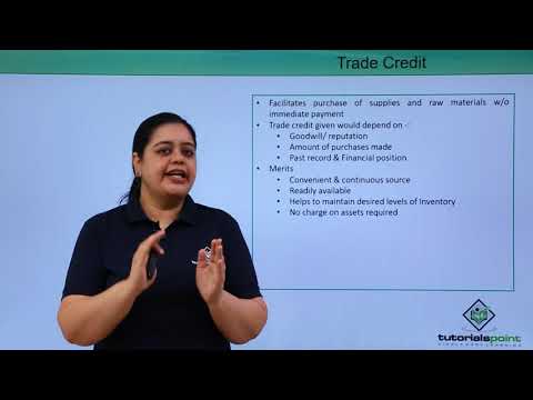 Class 11th – Trade Credit | Business studies | Tutorials Point