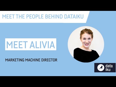 Meet Alivia, Marketing Machine Director at Dataiku