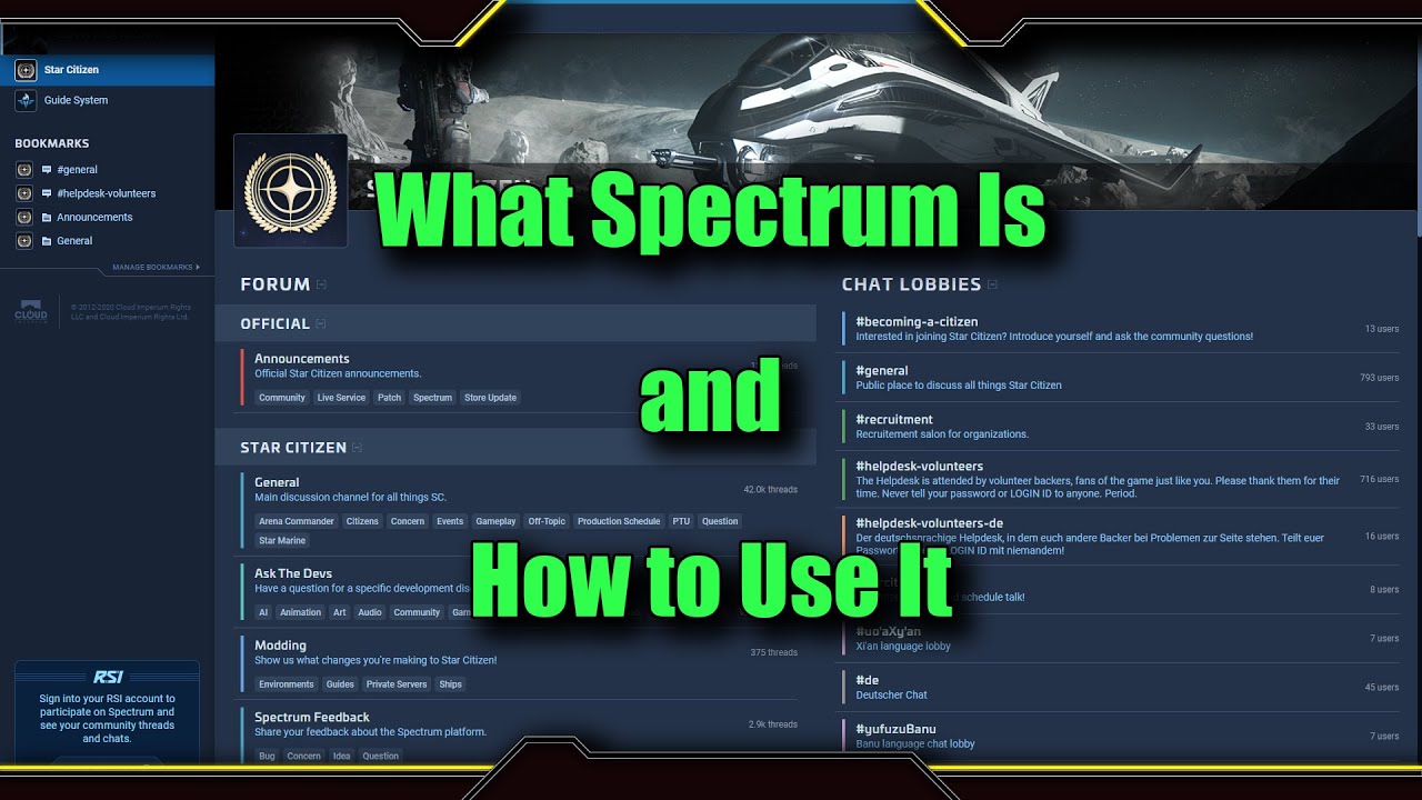 An Introduction to Spectrum [Star Citizen]