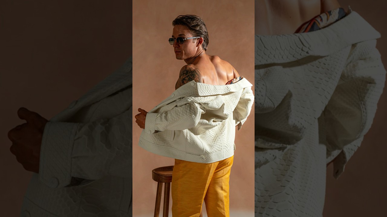 Rare Nubuck Python jacket and mules 🔥