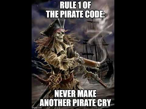 Rules of the Pirate Code Compilation #shorts #memes #skeleton #pirates