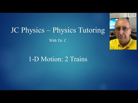 1 D Motion Example 2 Trains