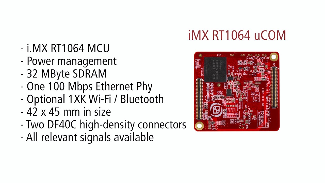Introducing the iMX RT1064 uCOM board