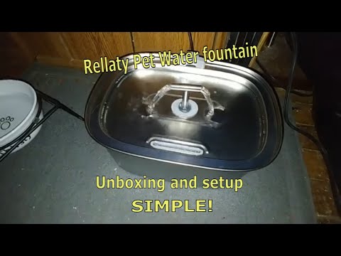 Level up your pet's hydration with the Rellaty Pet Water Fountain: Unboxing and Setup