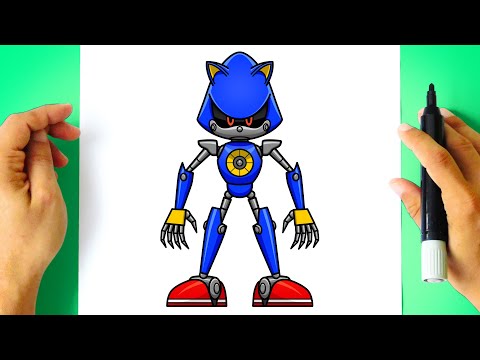 How to DRAW METAL SONIC from Sonic the Hedgehog Movie