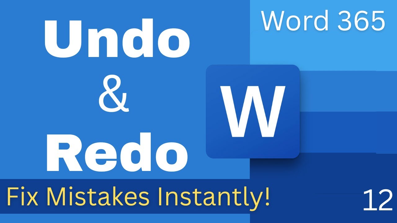 Undo & Redo in Microsoft Word | Fix Mistakes Instantly