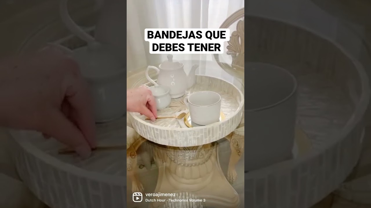 BANDEJAS QUE  DEBES TENER:  #1 Bandeja de café. #2 Bandeja de Desayuno #bandejas #kitchen #cocina