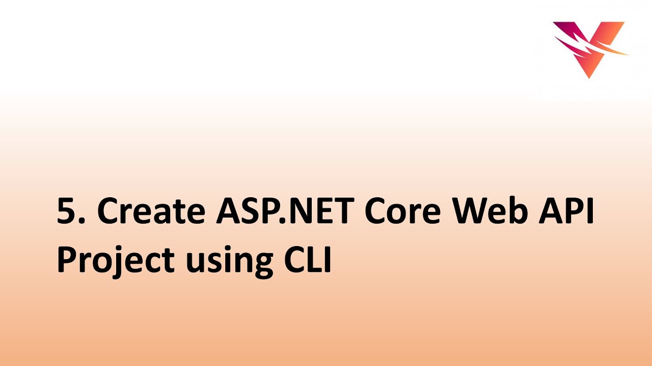 Create ASP.NET Core Web API Project using CLI | ASP.NET Core Web API tutorial