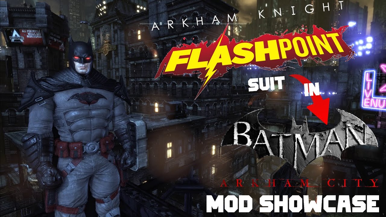 Thomas Wayne suit in Arkham City ! Skin MOD Showcase (Flashpoint Batman)