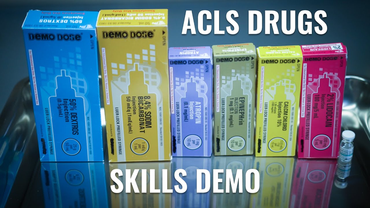 Emergency Code Syringe Medication - Set Up Instructions | Emergency Medicine | ACLS Nursing Skills