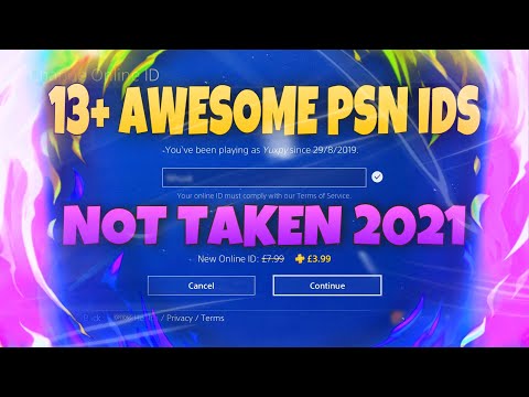13+ AWESOME PSN ID NAMES NOT TAKEN 2021 #IDNAMES #gamertags