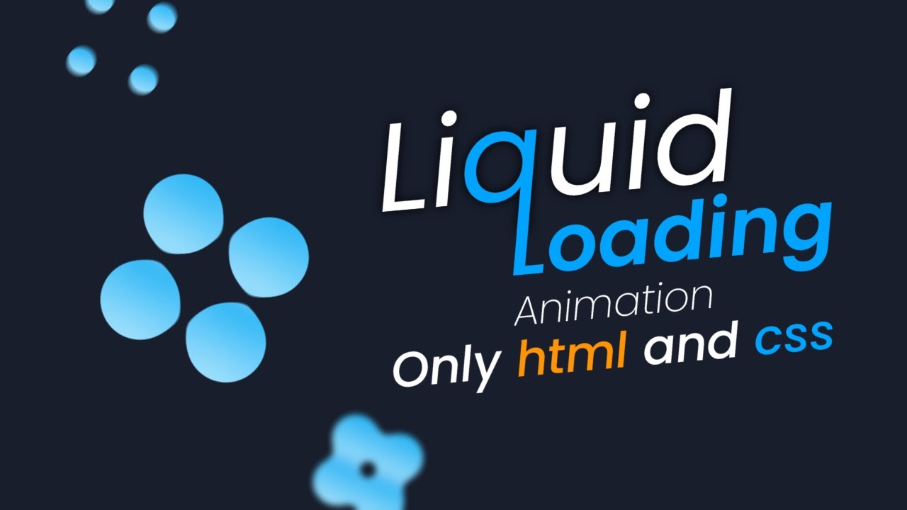 dot liquid loading animation using html and css | loading  without javascript | @codebrowser