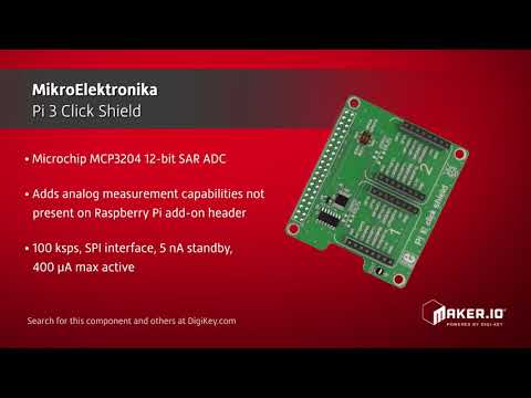 MikroElektronika MIKROE-2756 Pi 3 Click Shield | Maker Minute
