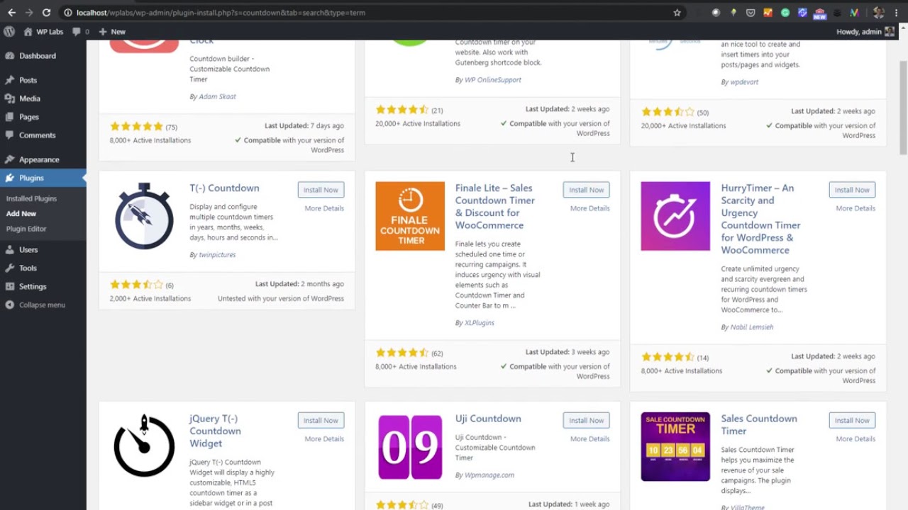 [How To] Install Wordpress Countdown Widget