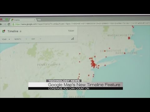 Google Maps timeline